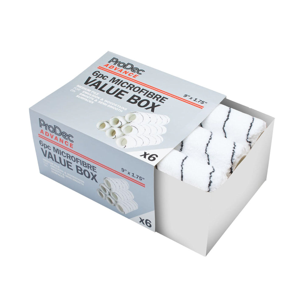 ProDec Microfiber Roller Pack – 6pc Set for Smooth Walls – Concept Decor